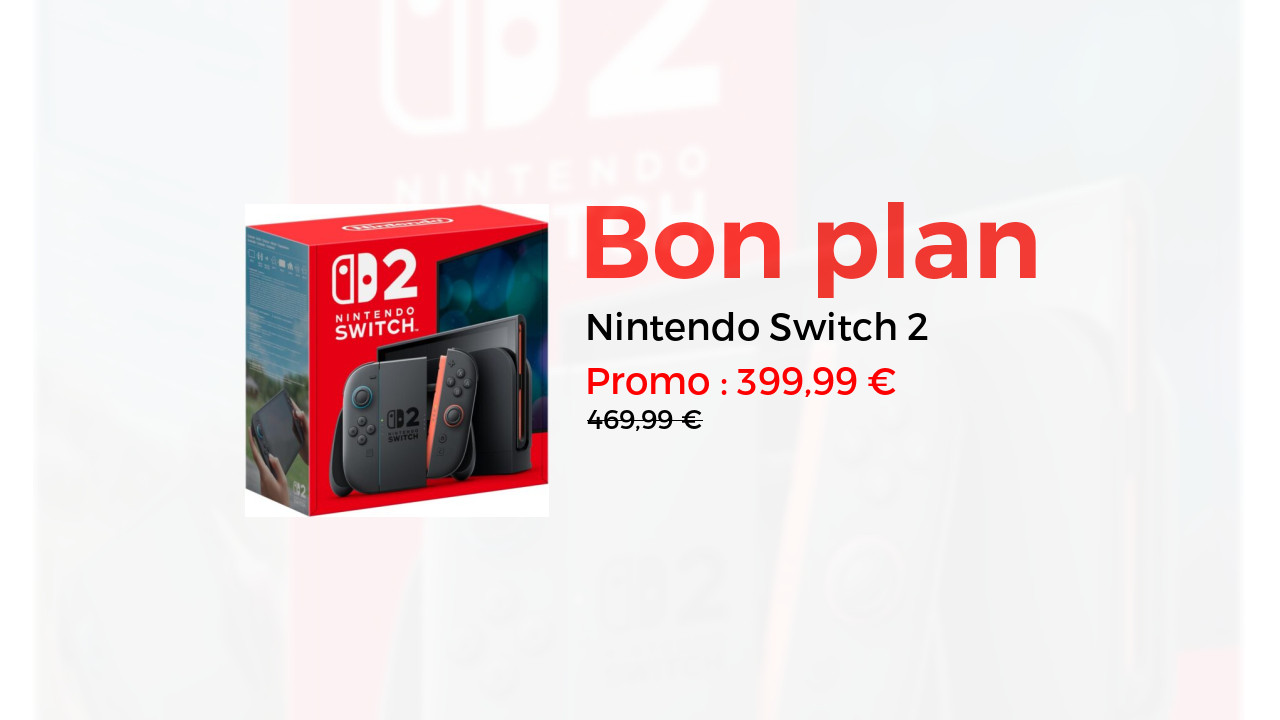 Bon plan - Nintendo Switch 2 à 399,99€